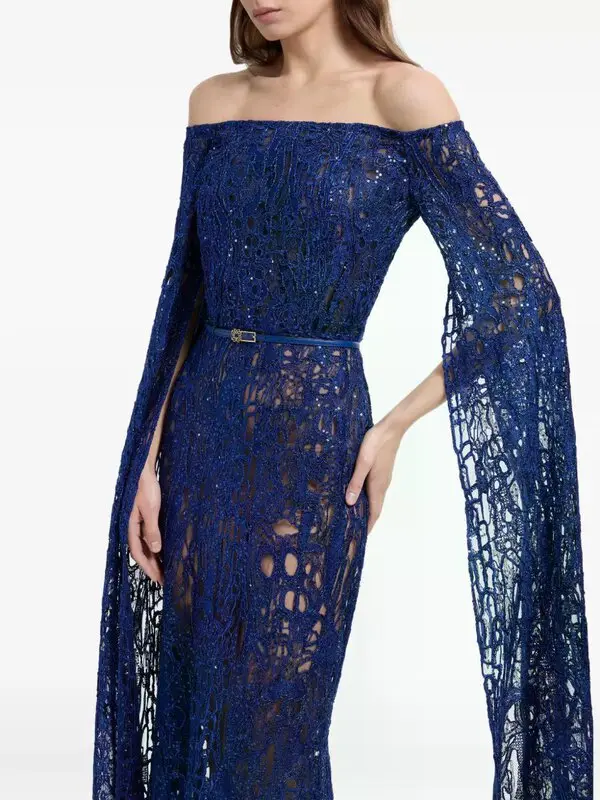 Elie Saab Sequin-embroidered Maxi Dress