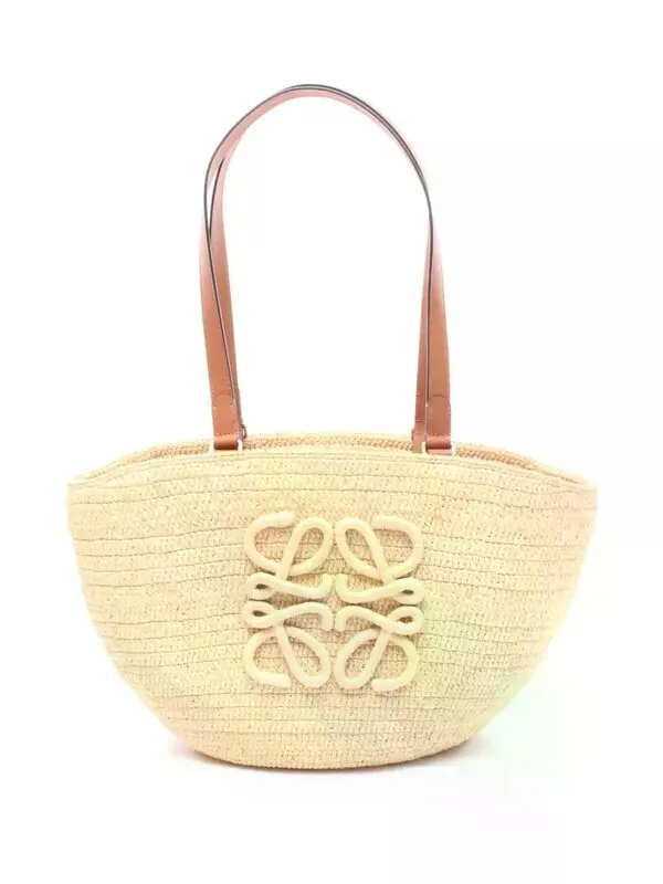 Loewe 2010-2026 Medium Raffia Eclipse Basket Tote Satchel