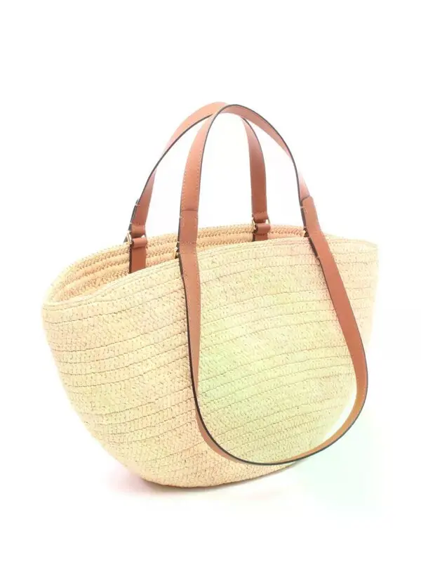 Loewe 2010-2026 Medium Raffia Eclipse Basket Tote Satchel