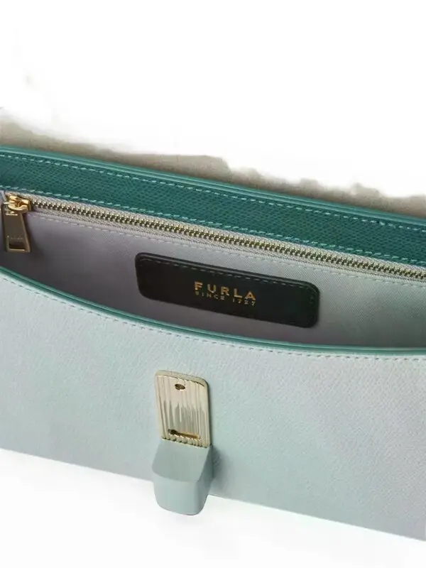 Furla Iride Two-tone Pebbled-leather Shoulder Bag