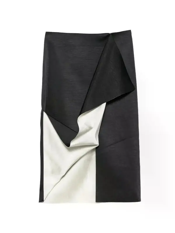 RÓHE Draped Midi Skirt