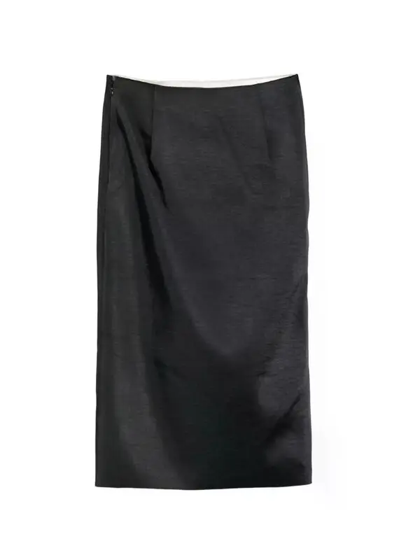 RÓHE Draped Midi Skirt