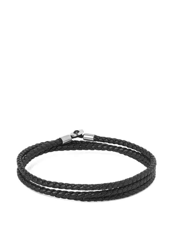 RODERER Mario Triple Tour Woven Leather Bracelet