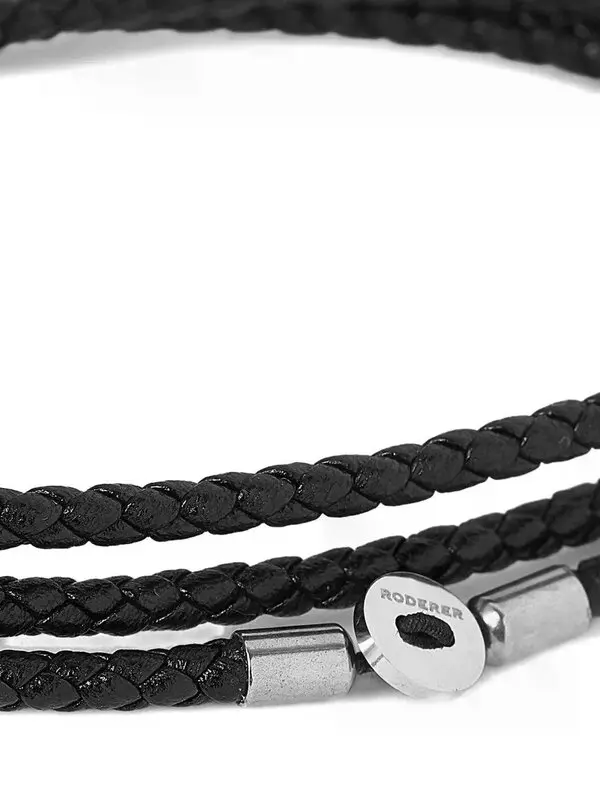 RODERER Mario Triple Tour Woven Leather Bracelet