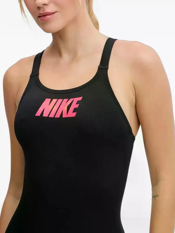 Nike Logo-print Racerback Swimsuit