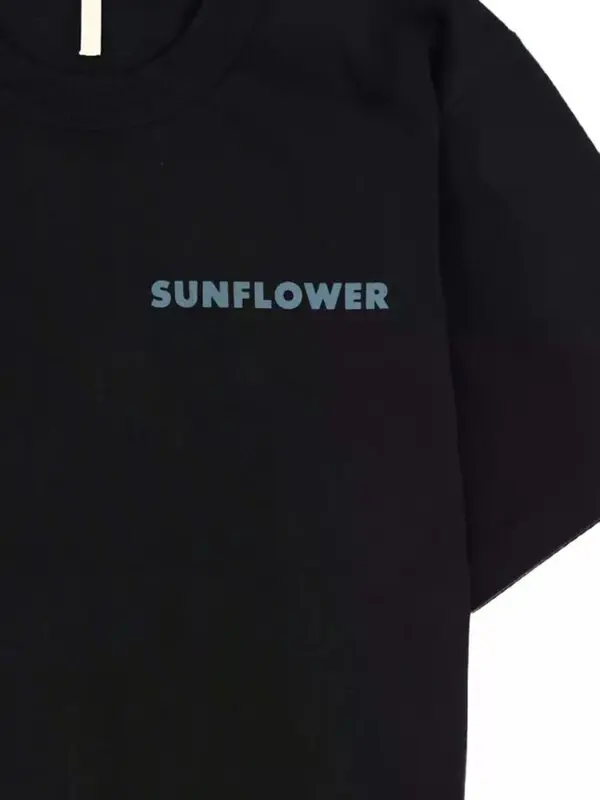 SUNFLOWER Logo-print T-shirt - Black