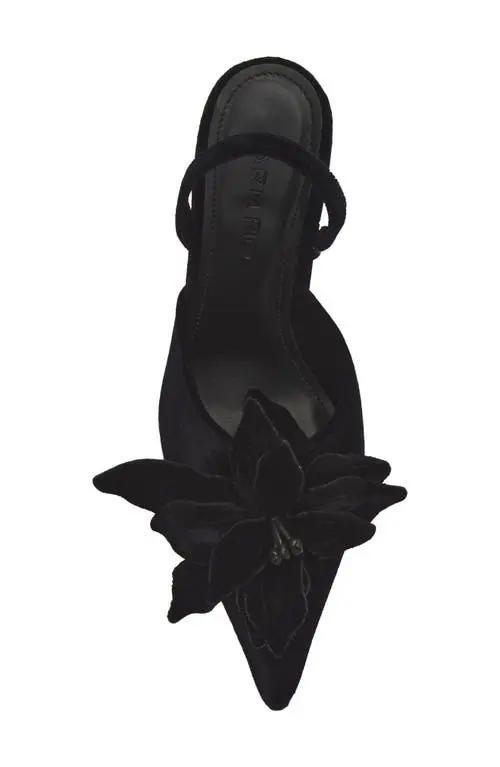 Farm Rio Flower Velvet Slingback Pump