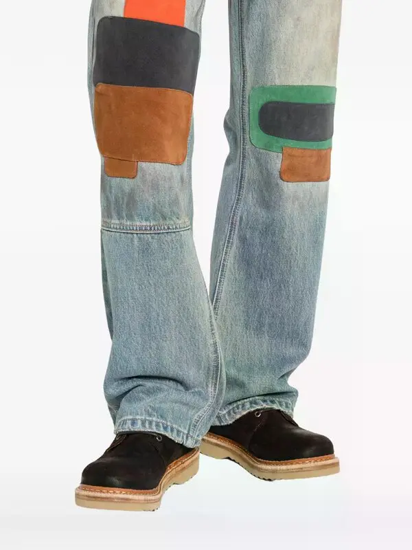 FOUND Patchwork Distressed Jeans