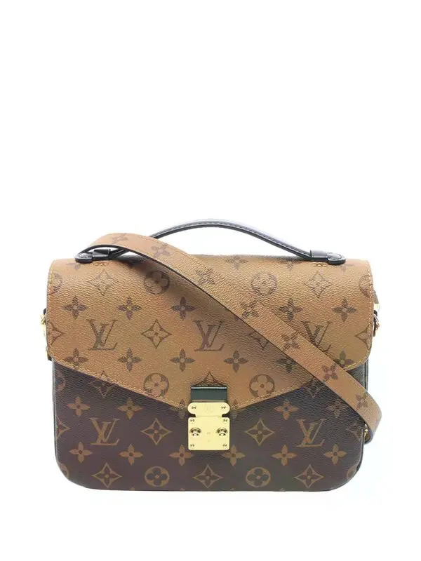 LOUIS VUITTON 2021-2026 Monogram Reverse Pochette Metis Satchel - Brown