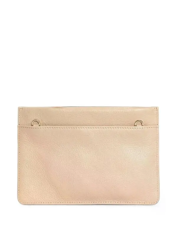 Patrizia Pepe Logo-plaque Leather Clutch Bag