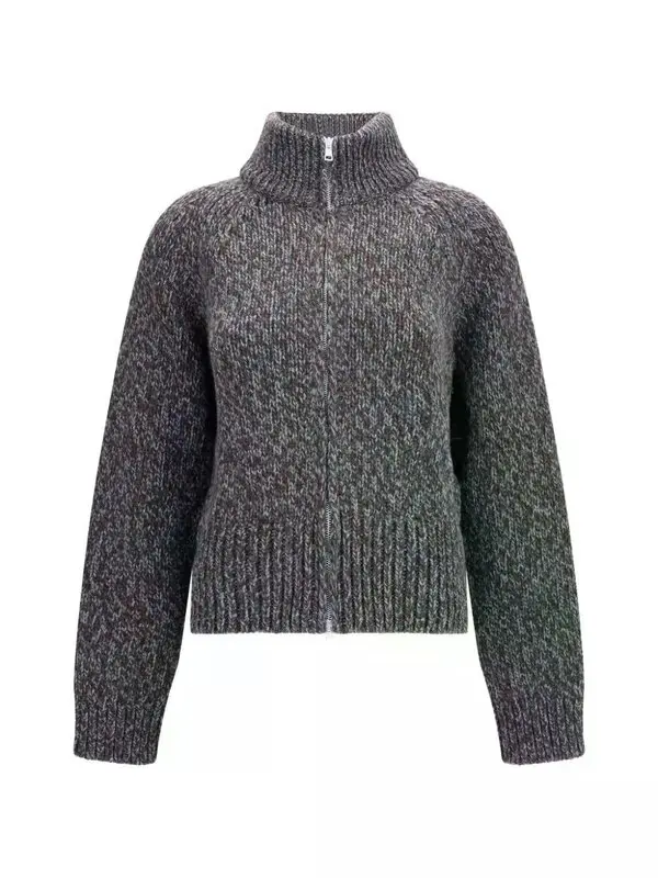 Our Legacy Chunky-knit Zip-up Cardigan - Grey
