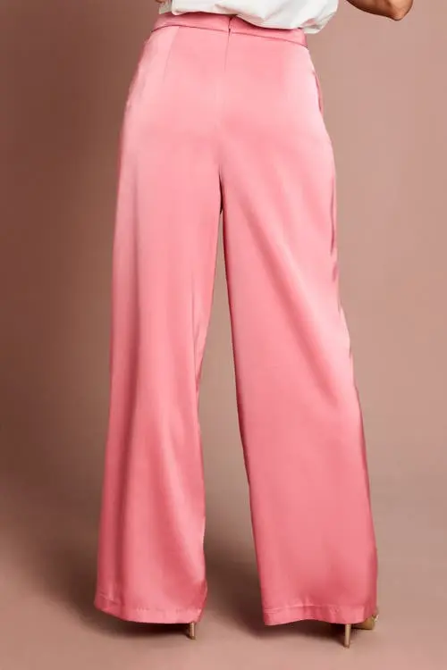 Coast Satin Wide-leg Flare Trousers