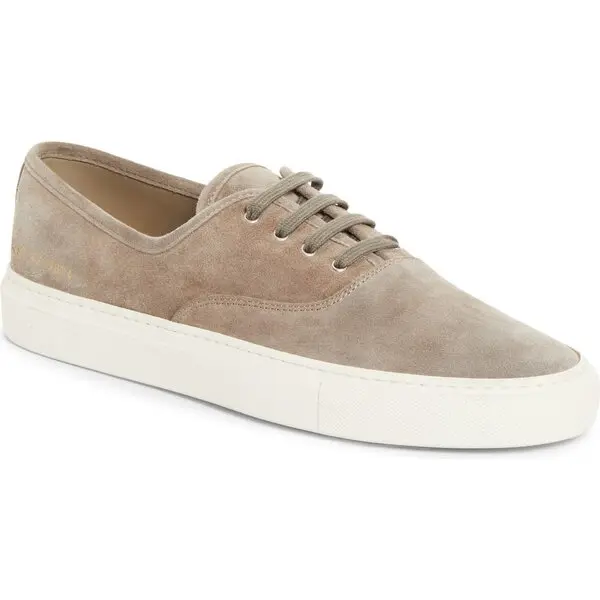 COMMON PROJECTS Four Hole Suede Sneaker - Grey