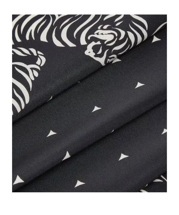Fendi Foulard Silk Foulard With Tiger Print