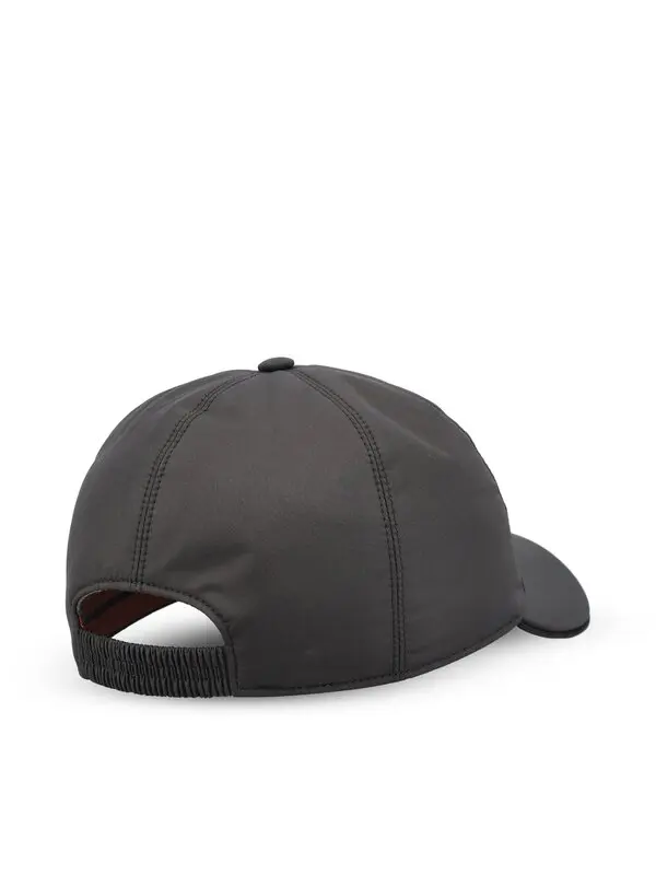 Zegna Embroidered Curved Peak Baseball Cap