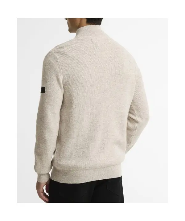 Barbour Quarter Zip Rib Knit Sweater