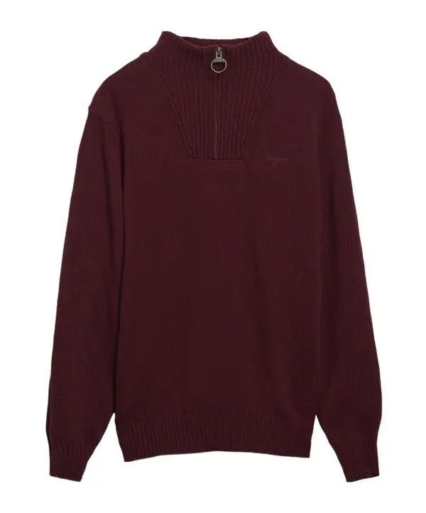 Barbour Quarter Zip Rib Knit Sweater