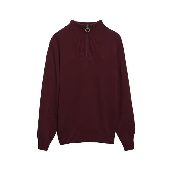 Barbour Quarter Zip Rib Knit Sweater