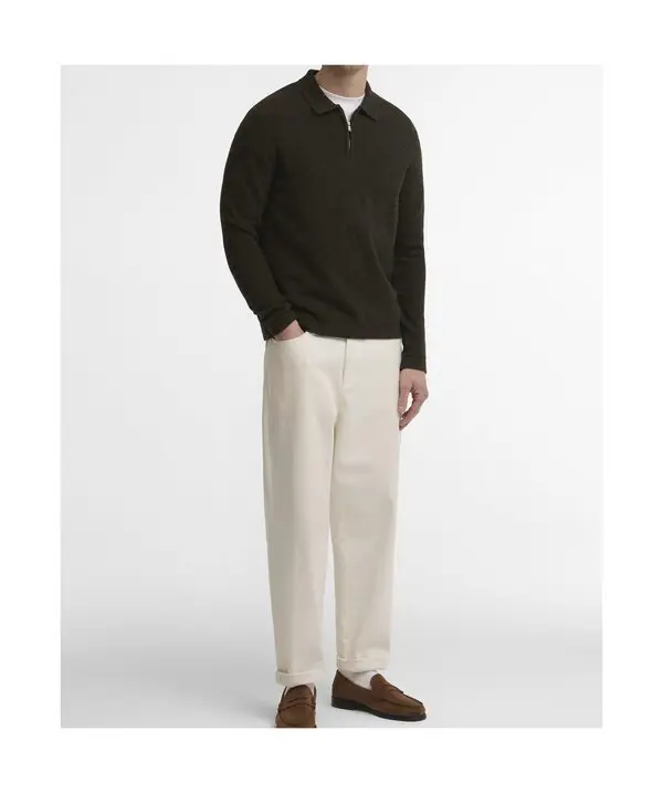 Barbour Zip Polo Knit Sweater