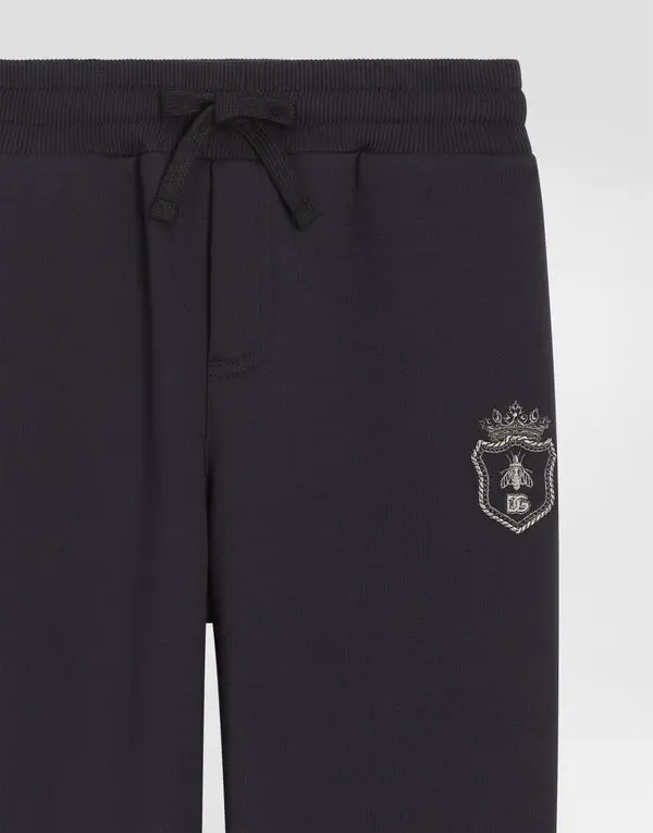 Dolce & Gabbana Patch-detail Fleece Trousers