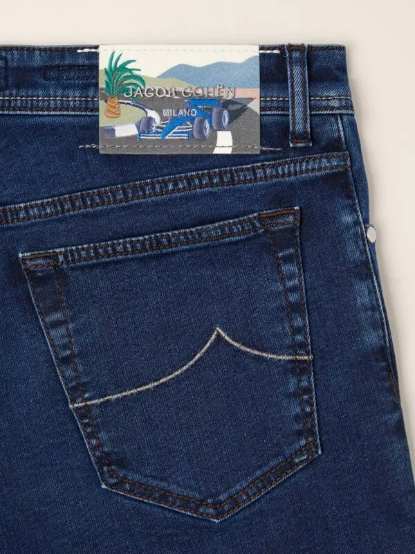 Jacob Cohen Logo Patch Slim-fit Jeans