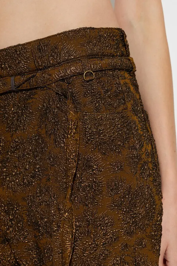 Dries Van Noten Slim-leg Jacquard Pants