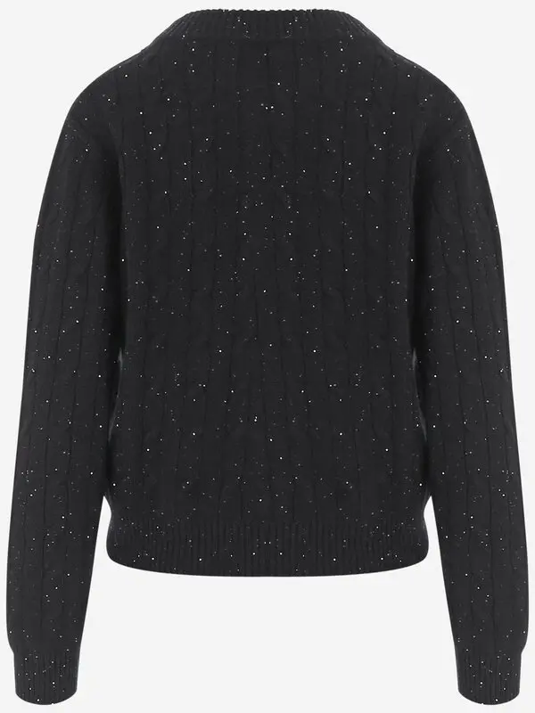 Arch4 Long-sleeve Crew-neck Knit Top