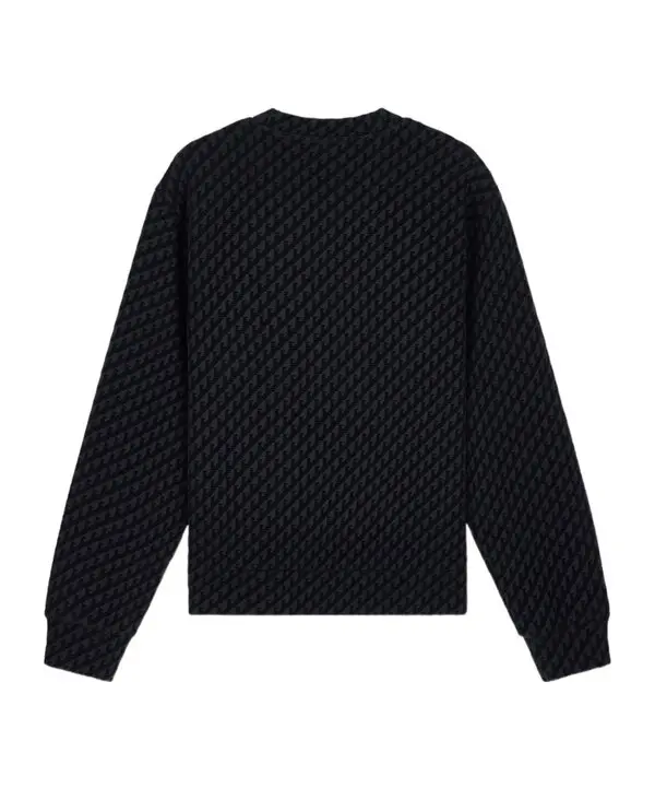 Emporio Armani Monogram-pattern Crew-neck Sweater