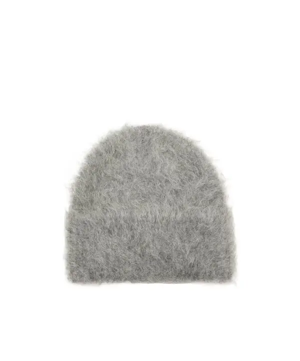 TOTEME Folded-edge Knitted Beanie - Grey