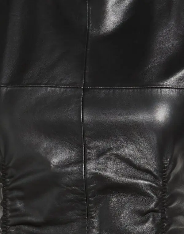 Sportmax Sleeveless Bodycon Leather Skirt