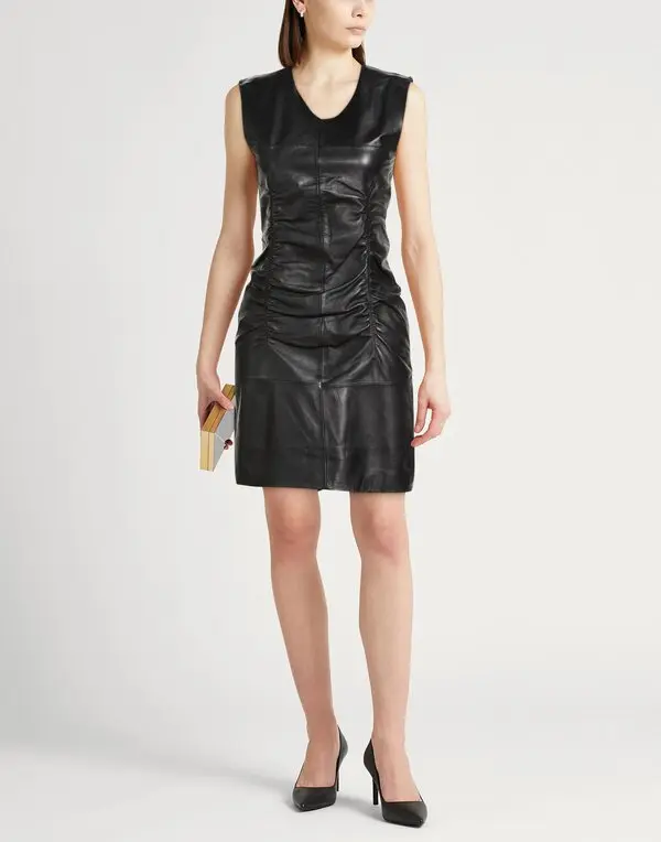 Sportmax Sleeveless Bodycon Leather Skirt