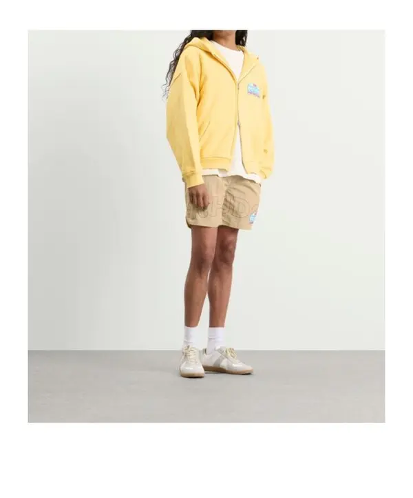 Rhude Tripoli Rally Team Logo Shorts - Tan