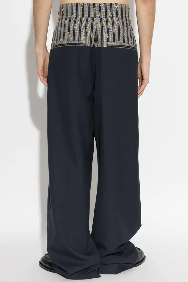 Dries Van Noten Elastic-waist Casual Trousers