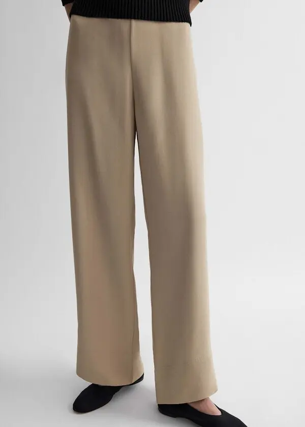 TOTEME Elastic-waist Casual Trousers - Rock