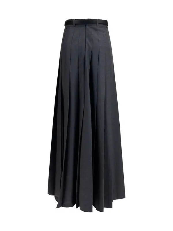SELF-PORTRAIT Pleated Maxi Skirt