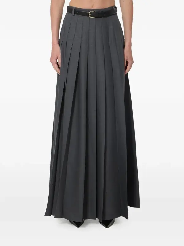 SELF-PORTRAIT Pleated Maxi Skirt