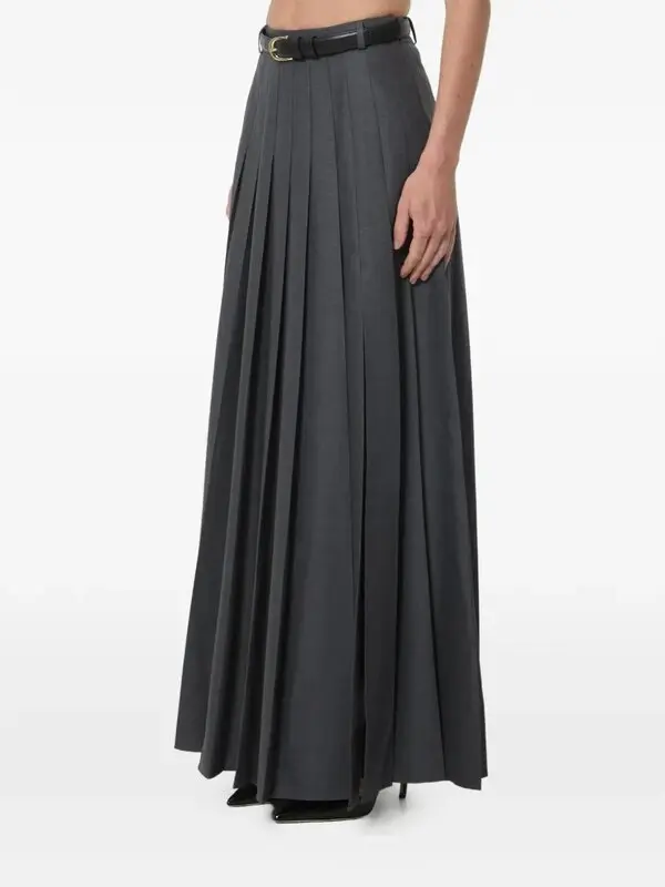 SELF-PORTRAIT Pleated Maxi Skirt