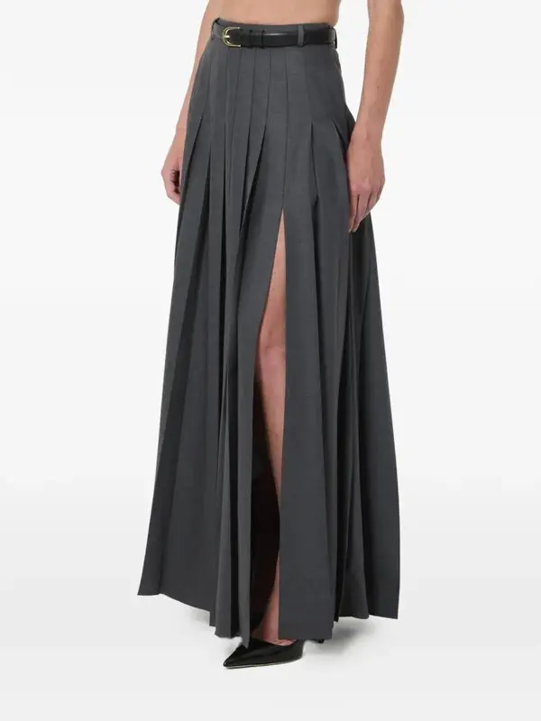 SELF-PORTRAIT Pleated Maxi Skirt