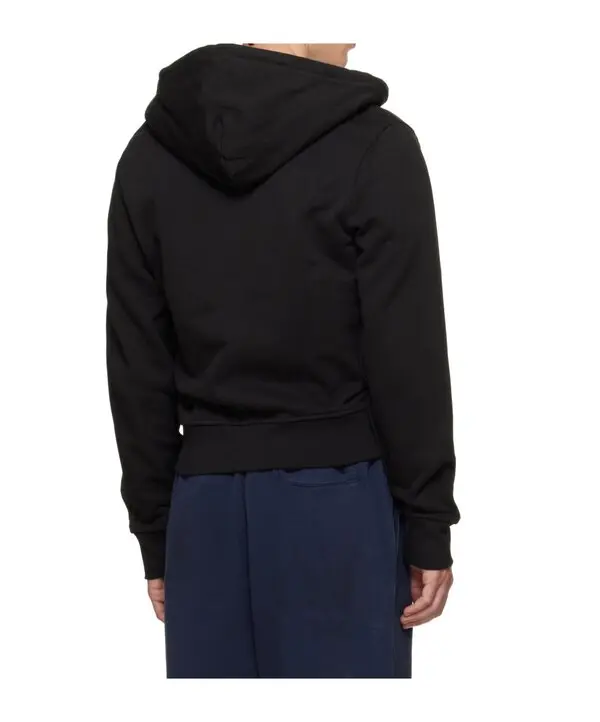 ENTIRE STUDIOS Slim Zip Up Hoodie - Black