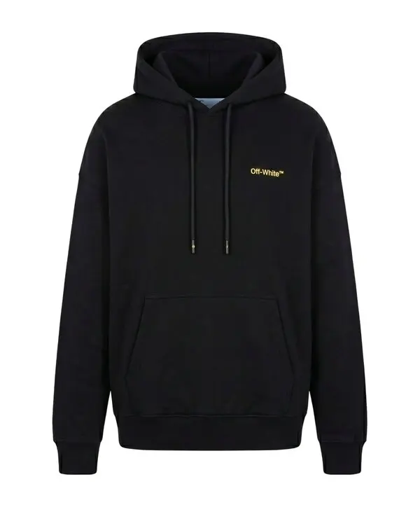 Off-White Logo Detailed Drawstring Hoodie