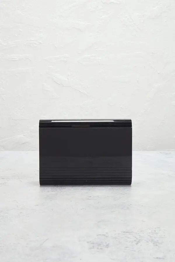 Saint Laurent Vicky Minaudiere Bag In Black