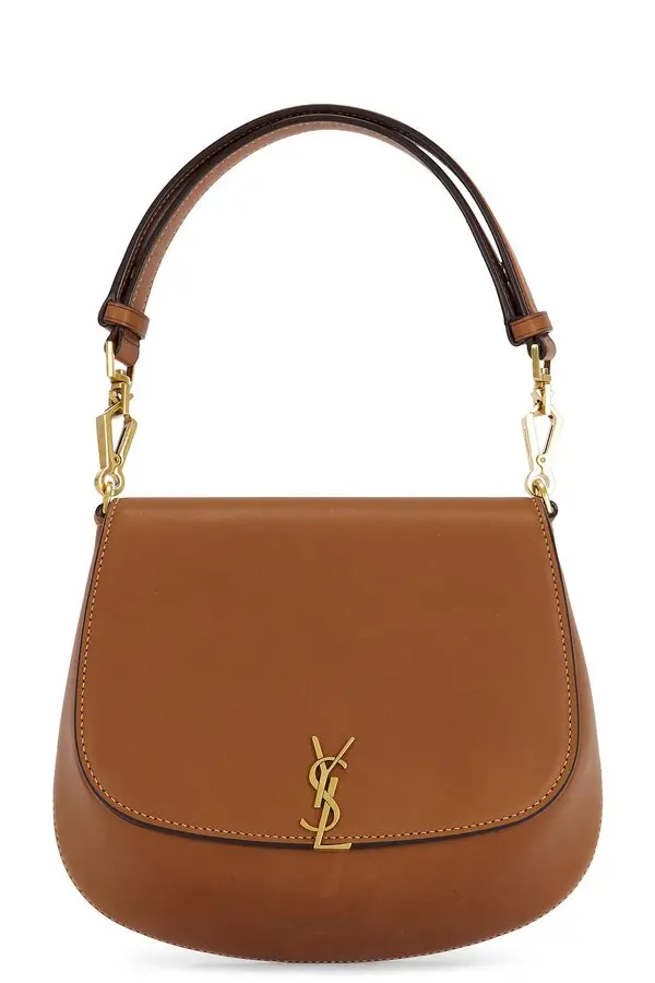 Saint Laurent Mini Top Handle Bag In Brown