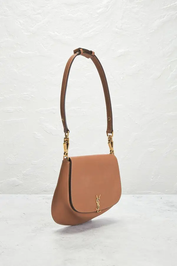 Saint Laurent Mini Top Handle Bag In Brown