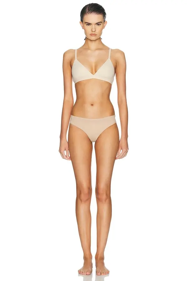 SKIMS Fits Everybody Triangle Bralette In Beige