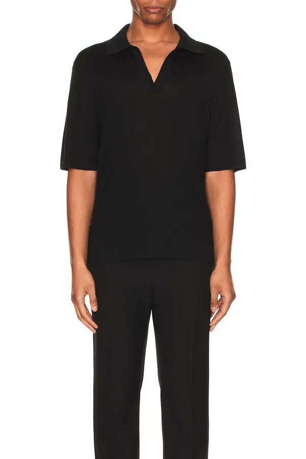 Saint Laurent Polo In Black