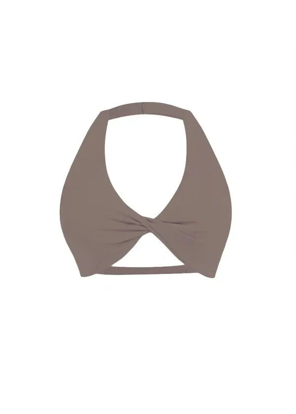 GOD SAVE QUEENS Second Skin Studio Crop Top Mushroom