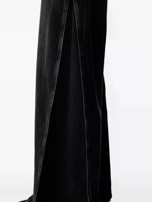 ELEH Faded Wide-leg Jeans