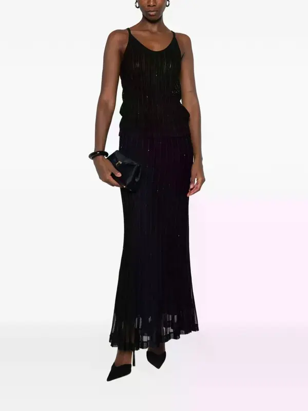 TOM FORD Sequin-embellished Ribbed-knit Top