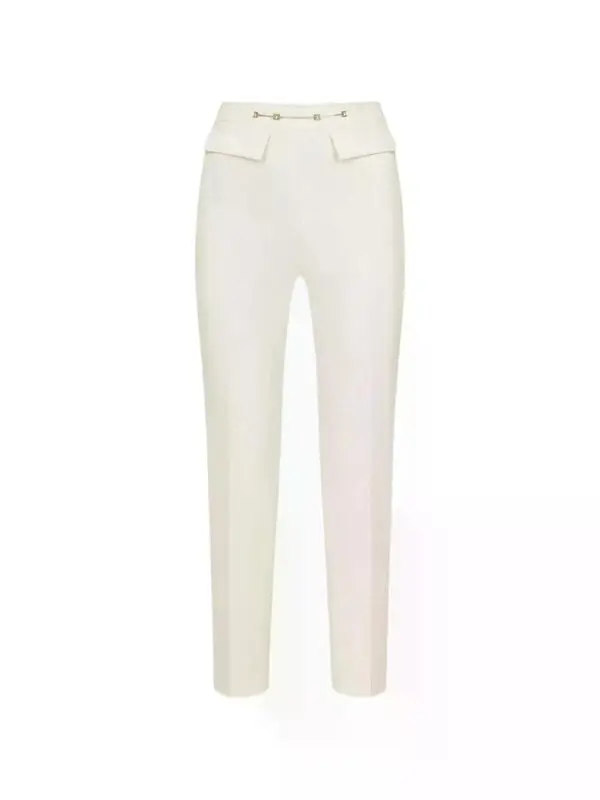 Elisabetta Franchi Trousers In Double Layer Stretch Crêpe