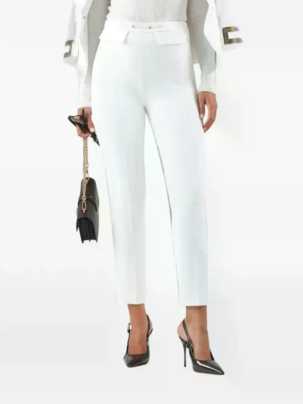 Elisabetta Franchi Trousers In Double Layer Stretch Crêpe